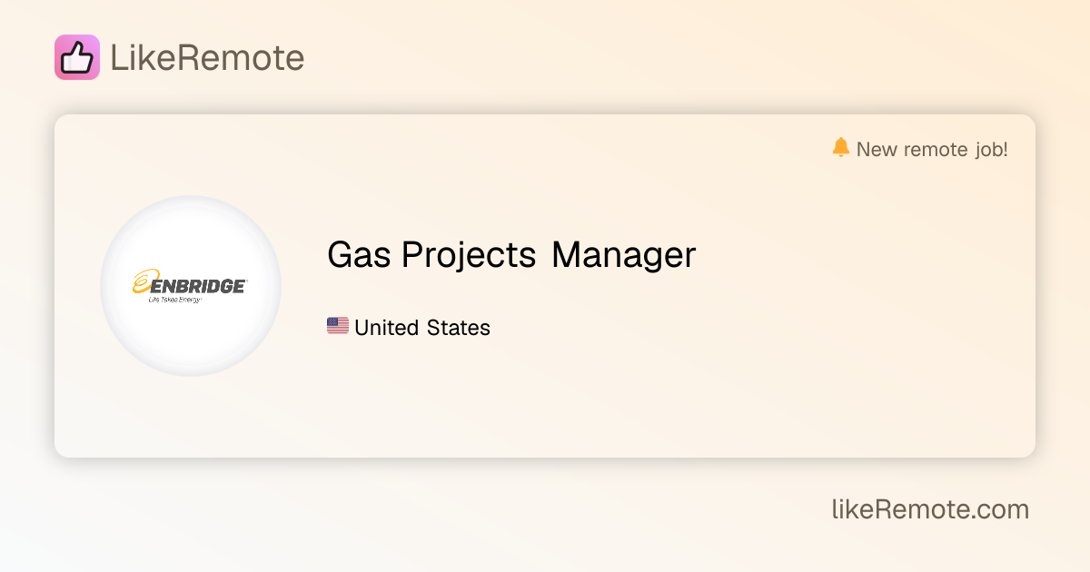 Remote Gas Projects Manager at Enbridge Gas Distribution Inc.