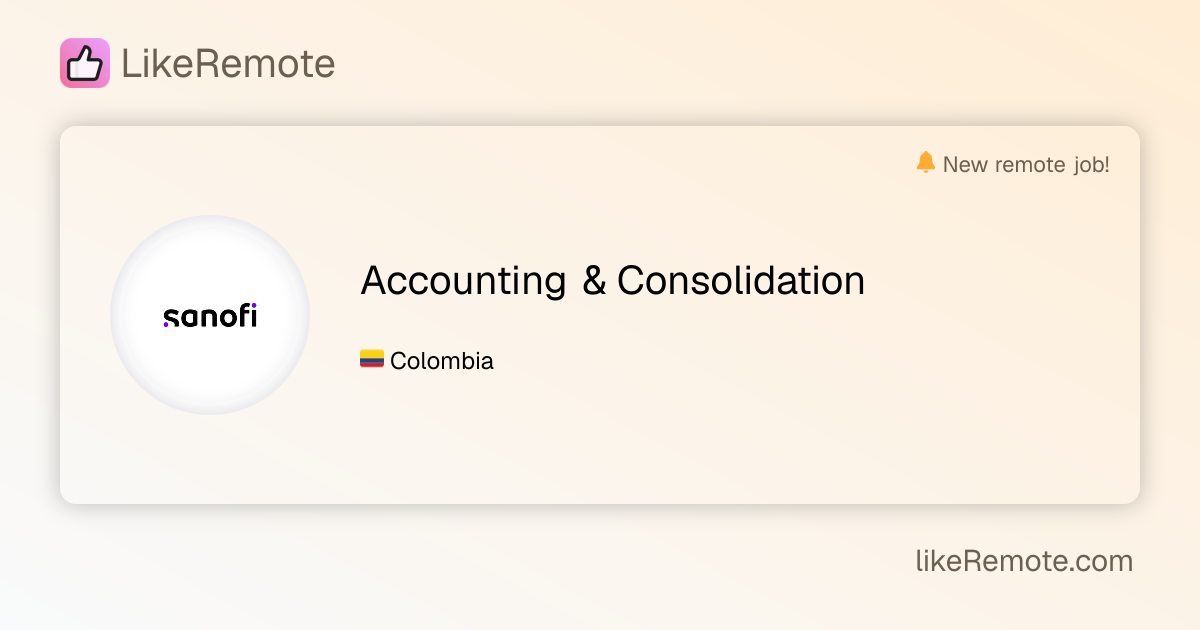 Remote Accounting & Consolidation at Sanofi Healthcare India Private ...